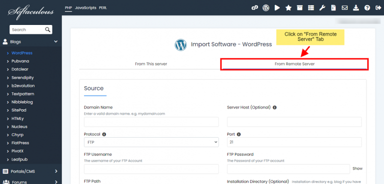 Remote Import 